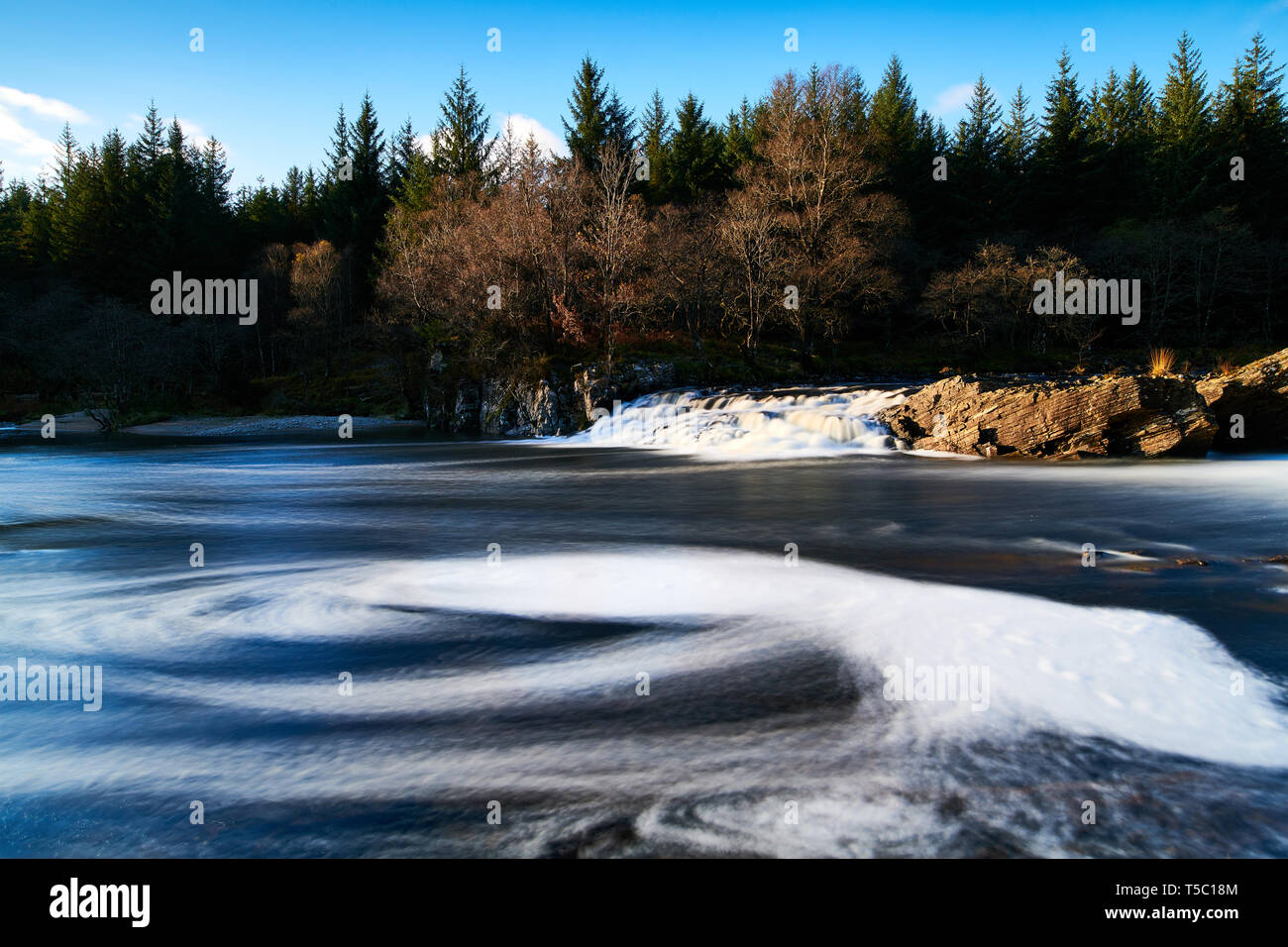 Eas Urchaidh Waterfalls, the river Orchy, Scotland Stock Photo - Alamy