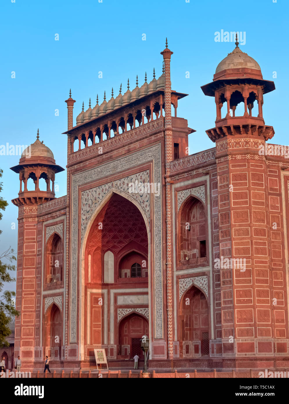 The Taj Mahal entrance, India Stock Photo - Alamy