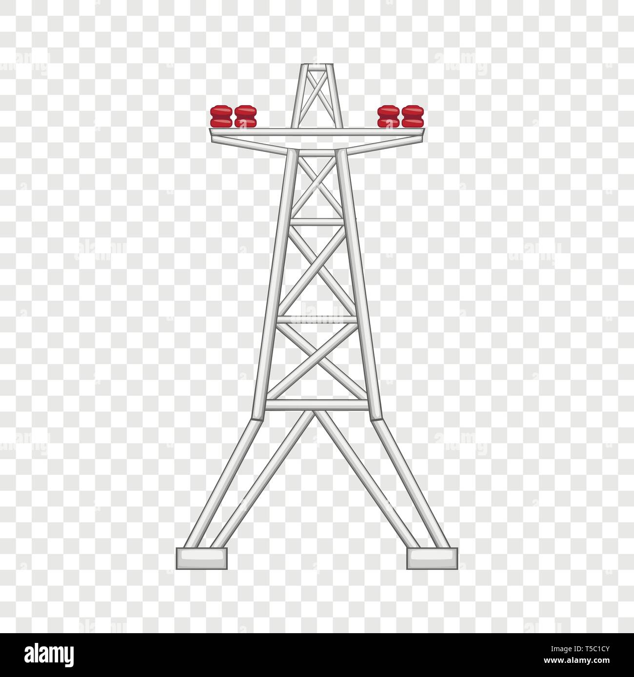 Electric pole icon, flat style Stock Vector Image & Art - Alamy