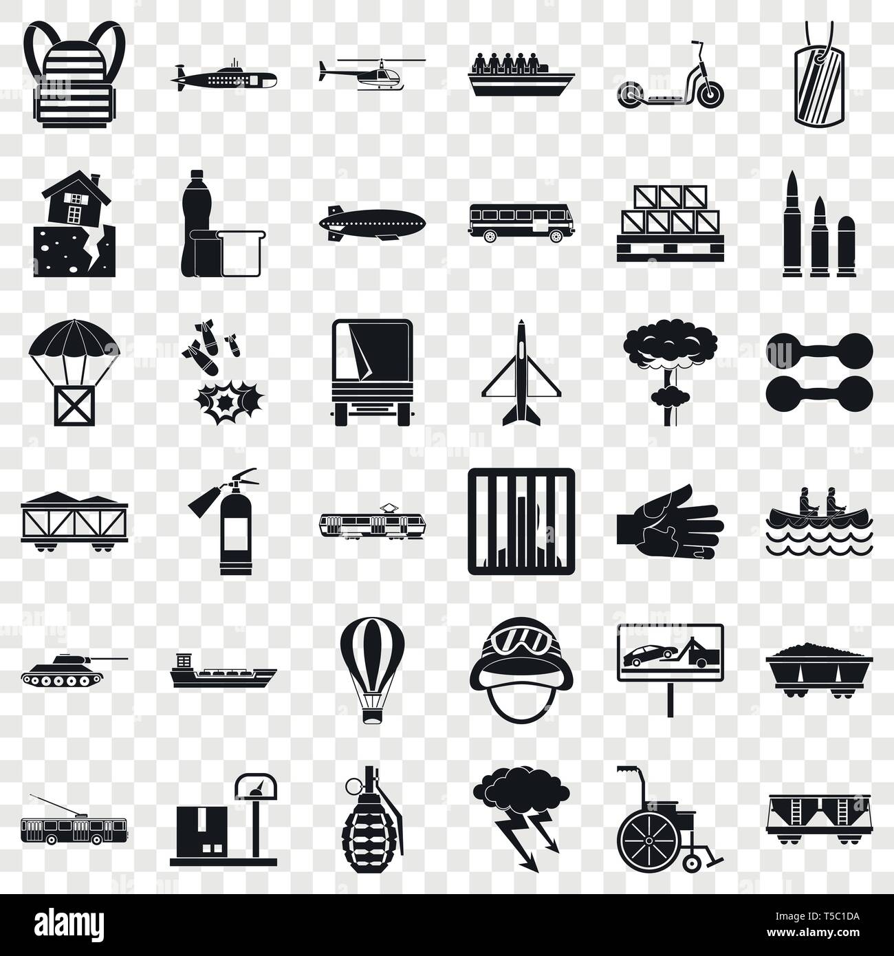 Goods icons set, simple style Stock Vector Image & Art - Alamy