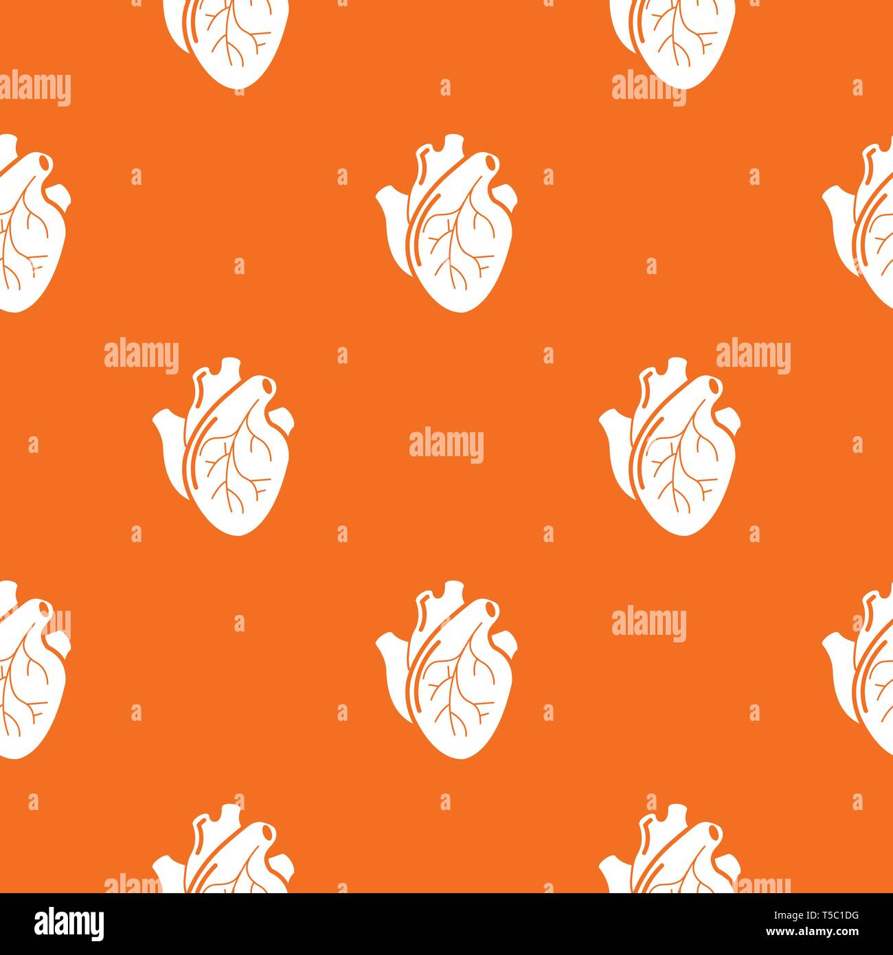 Anatomical heart pattern seamless Stock Vector Images - Alamy