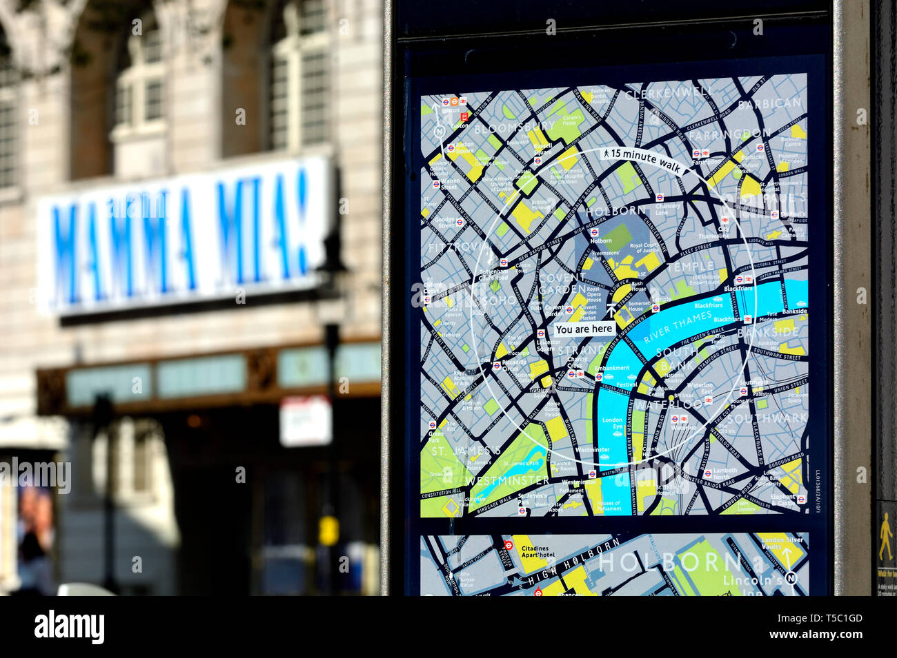 The strand london map hi-res stock photography and images - Alamy