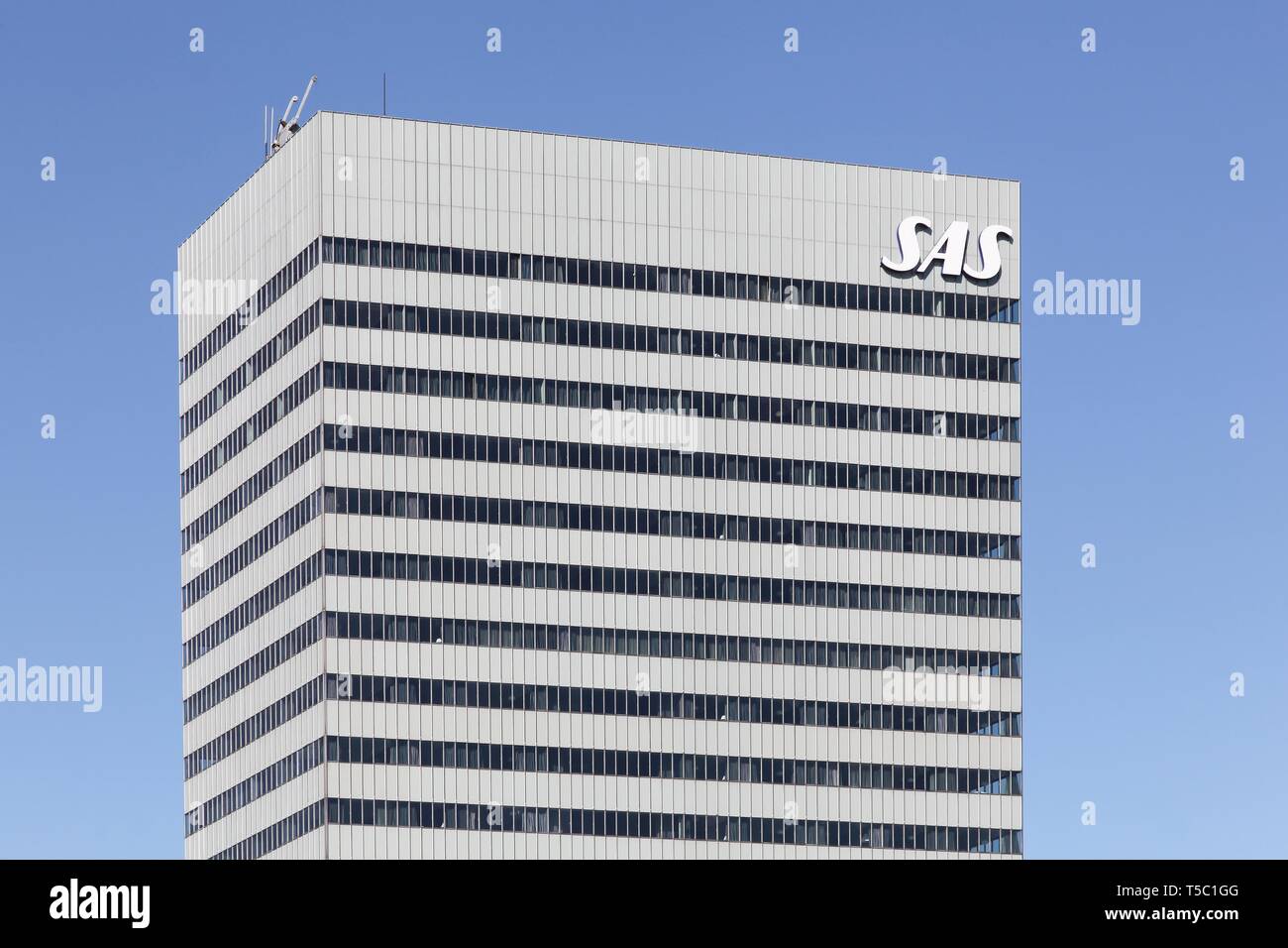 Copenhagen, Denmark - April 2, 2019: SAS building in Copenhagen ...