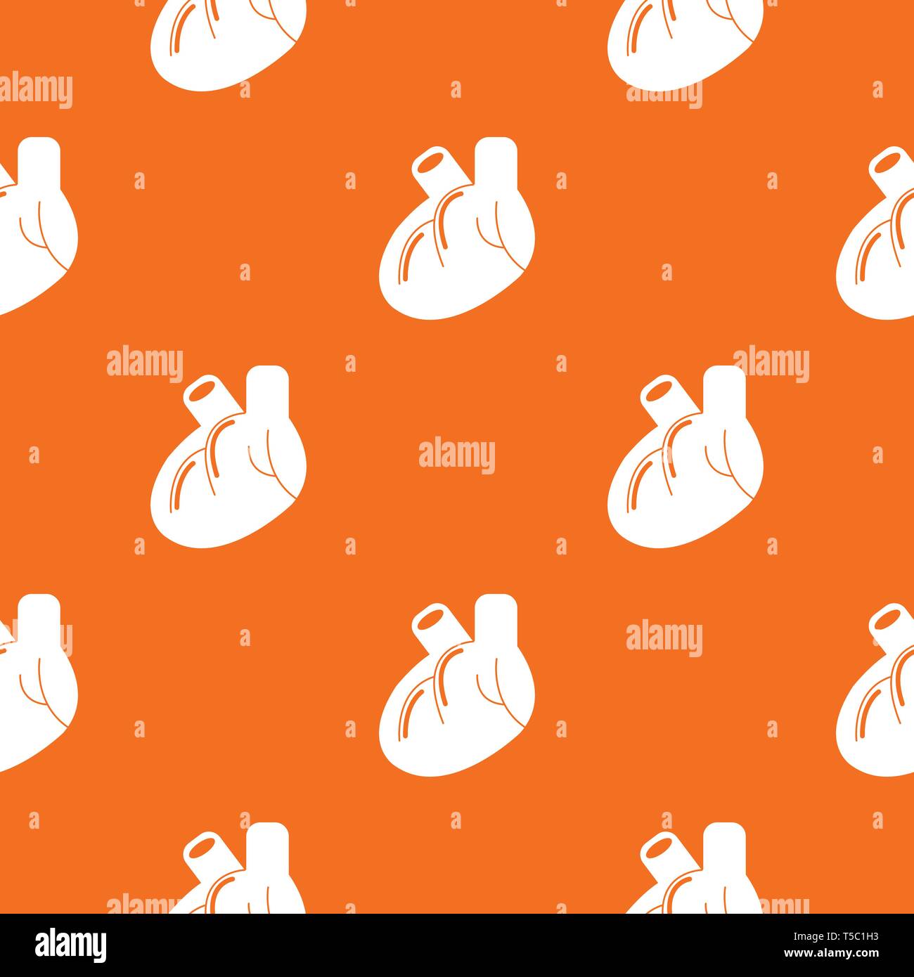 Anatomical heart pattern seamless Stock Vector Images - Alamy