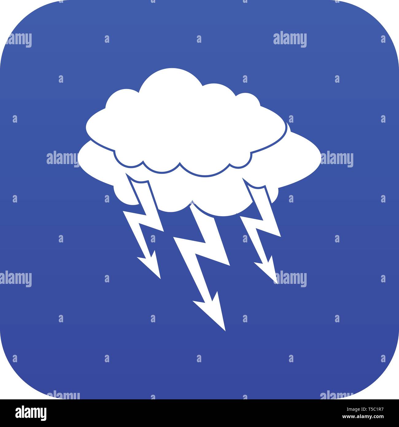 Lightning bolt icon digital blue Stock Vector Image & Art - Alamy