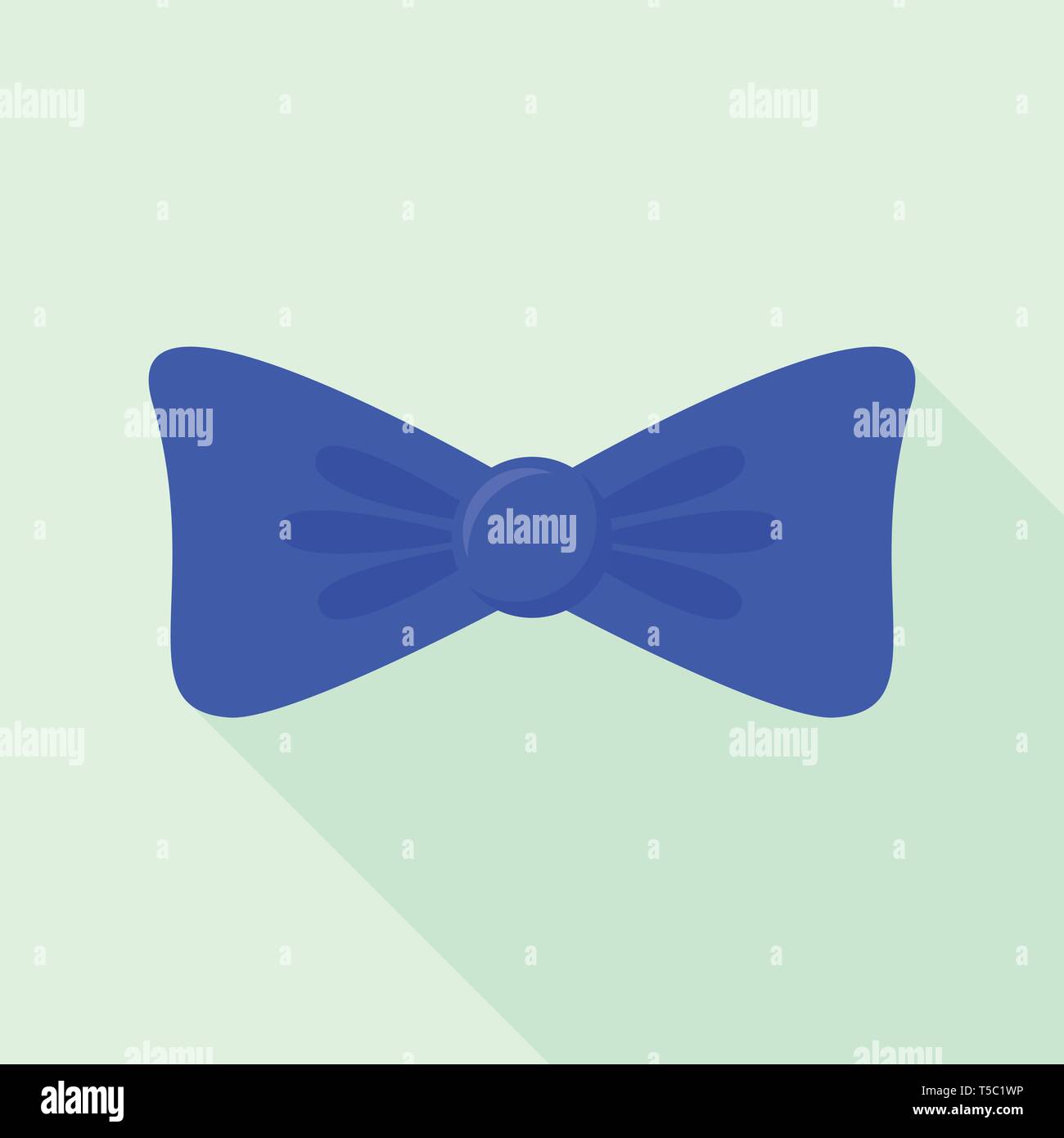 Blue bow white polka Stock Vector Images - Alamy
