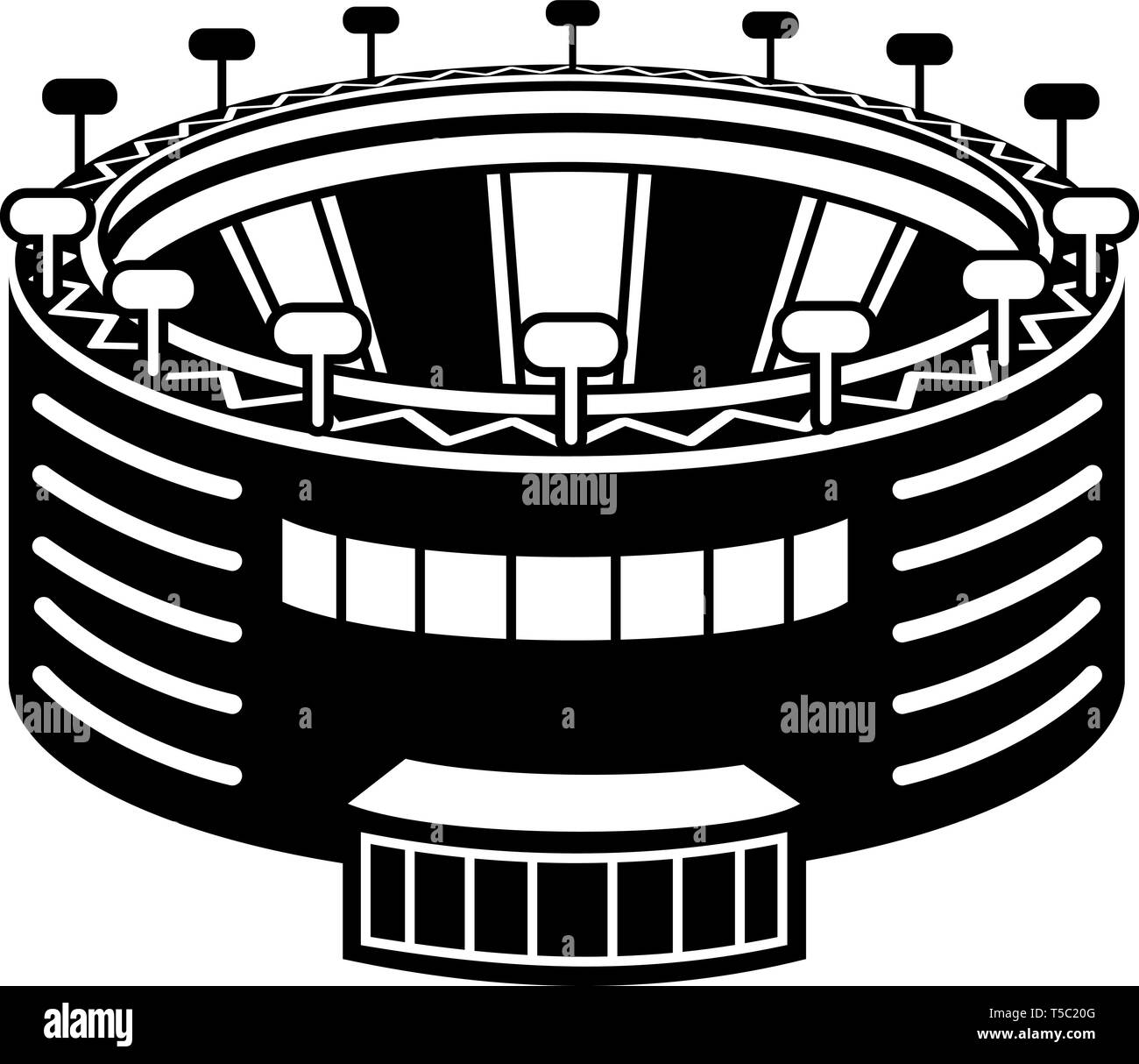 Black White Football Shadow Simple Vector Stock Photos & Black White ...