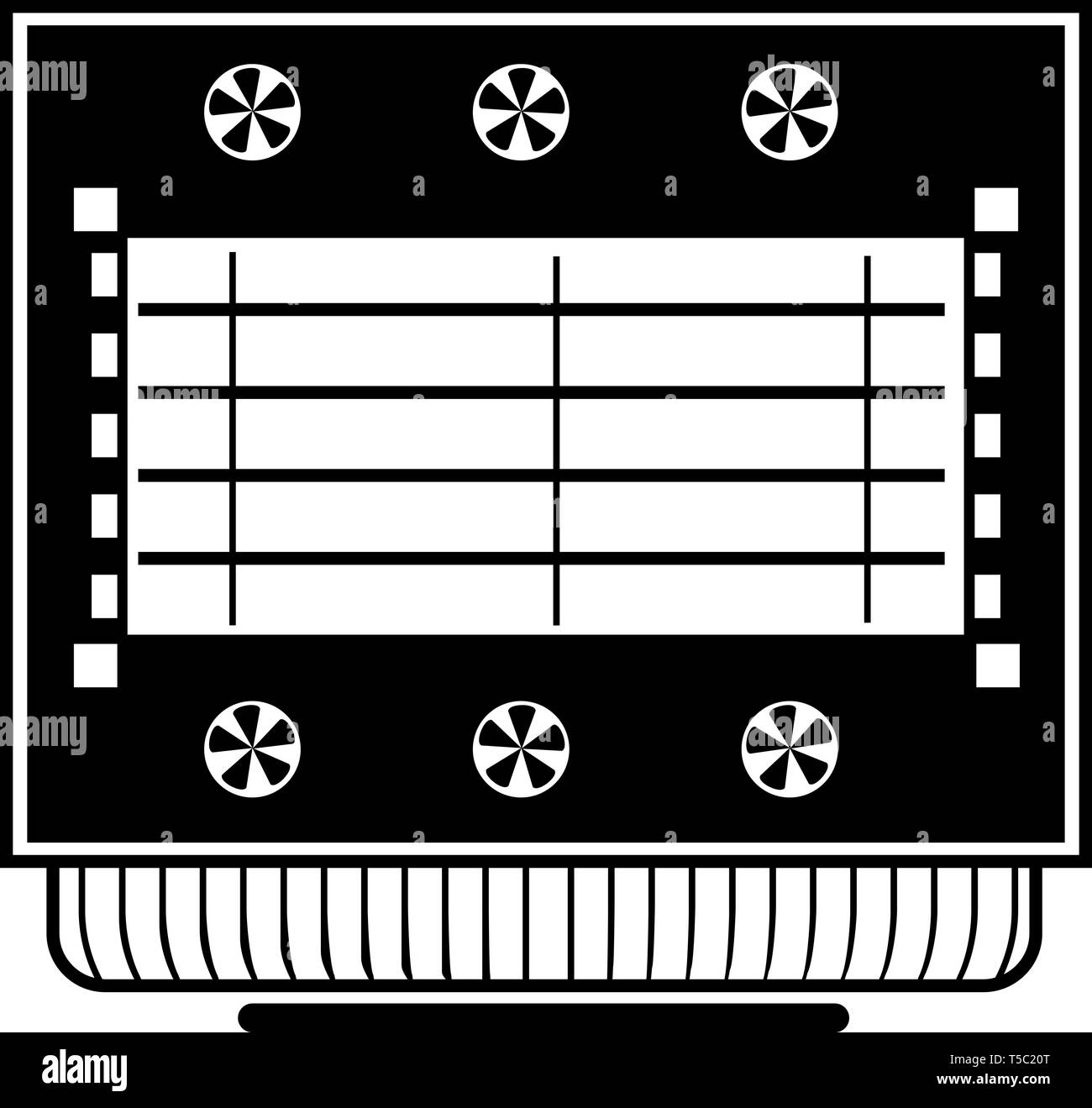 Building stadium top view icon, simple style Stock Vector Image & Art ...