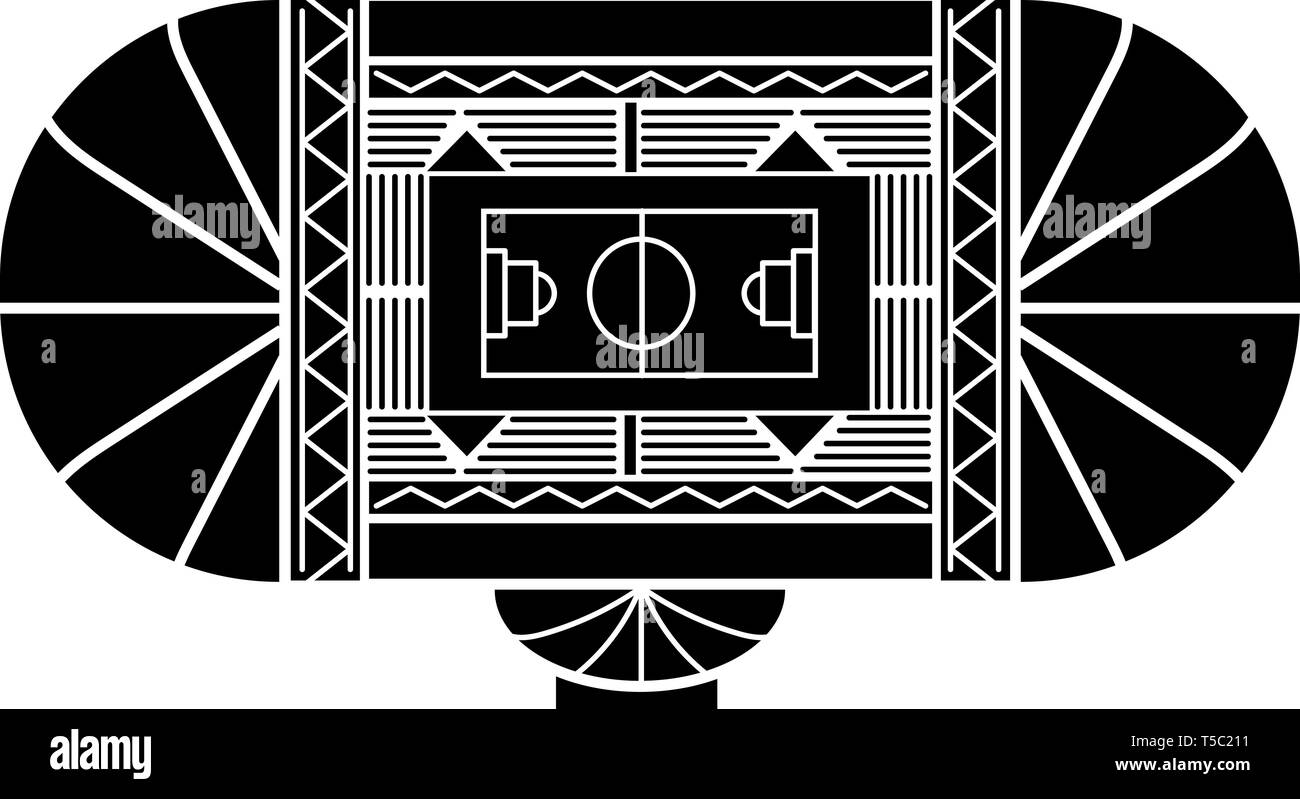Stadium top view icon, simple style Stock Vector Image & Art - Alamy