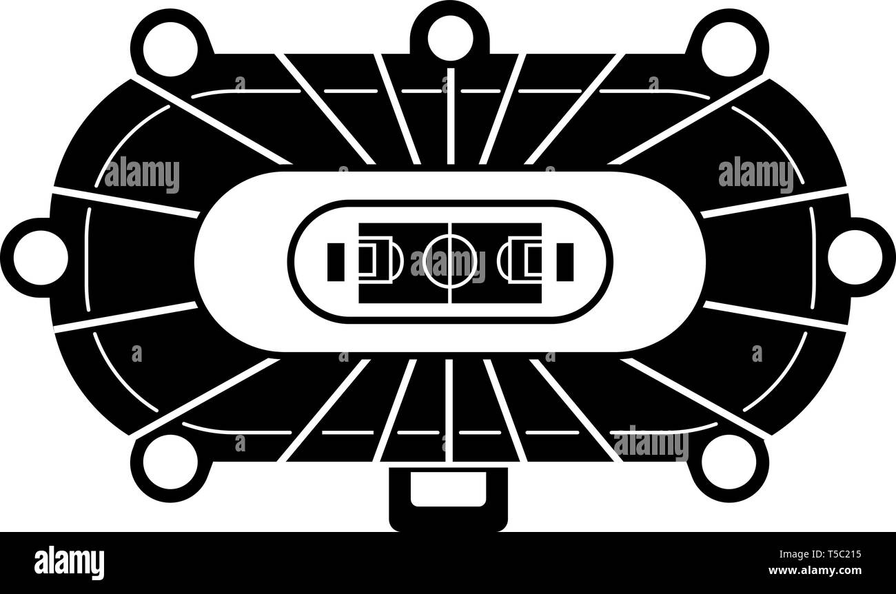 Basketball arena top view icon, simple style Stock Vector Image & Art ...