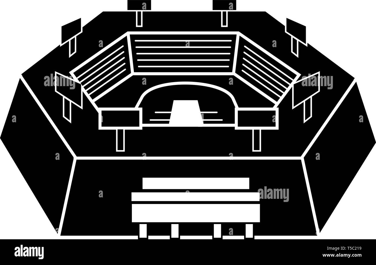 Hex sports arena icon, simple style Stock Vector Image & Art - Alamy