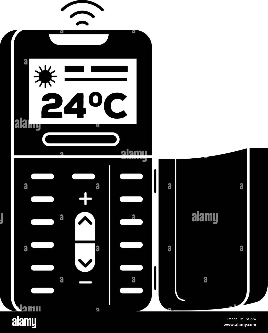 Remote control air conditioner icon, simple style Stock Vector Image ...