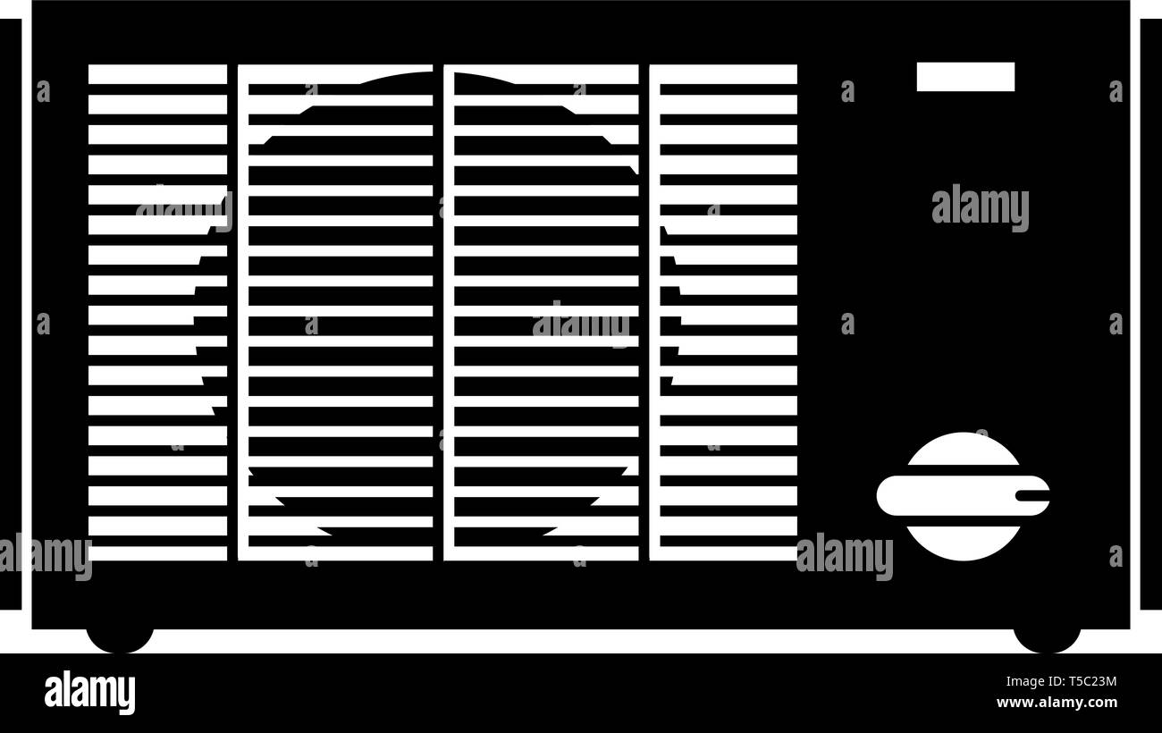 Small window air conditioner icon, simple style Stock Vector Image ...