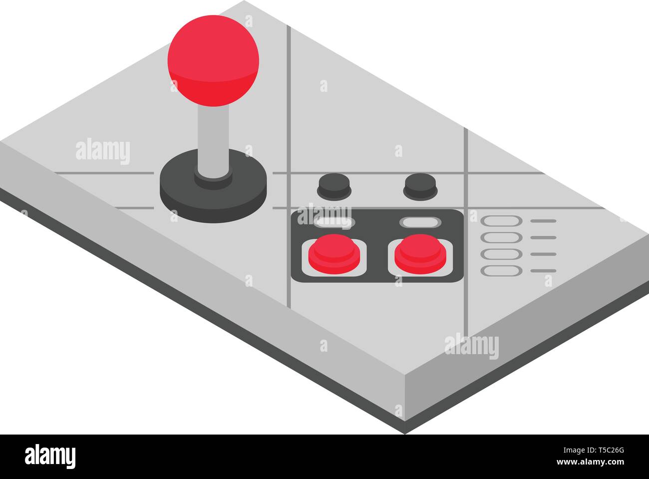 Retro joystick icon, isometric style Stock Vector Image & Art - Alamy