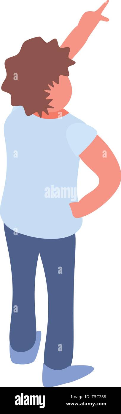 Cartoon boy kid hand gesture hi-res stock photography and images - Alamy