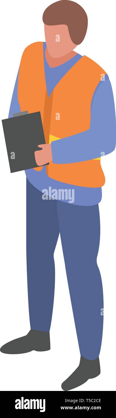Marine port watcher man icon, isometric style Stock Vector Image & Art ...