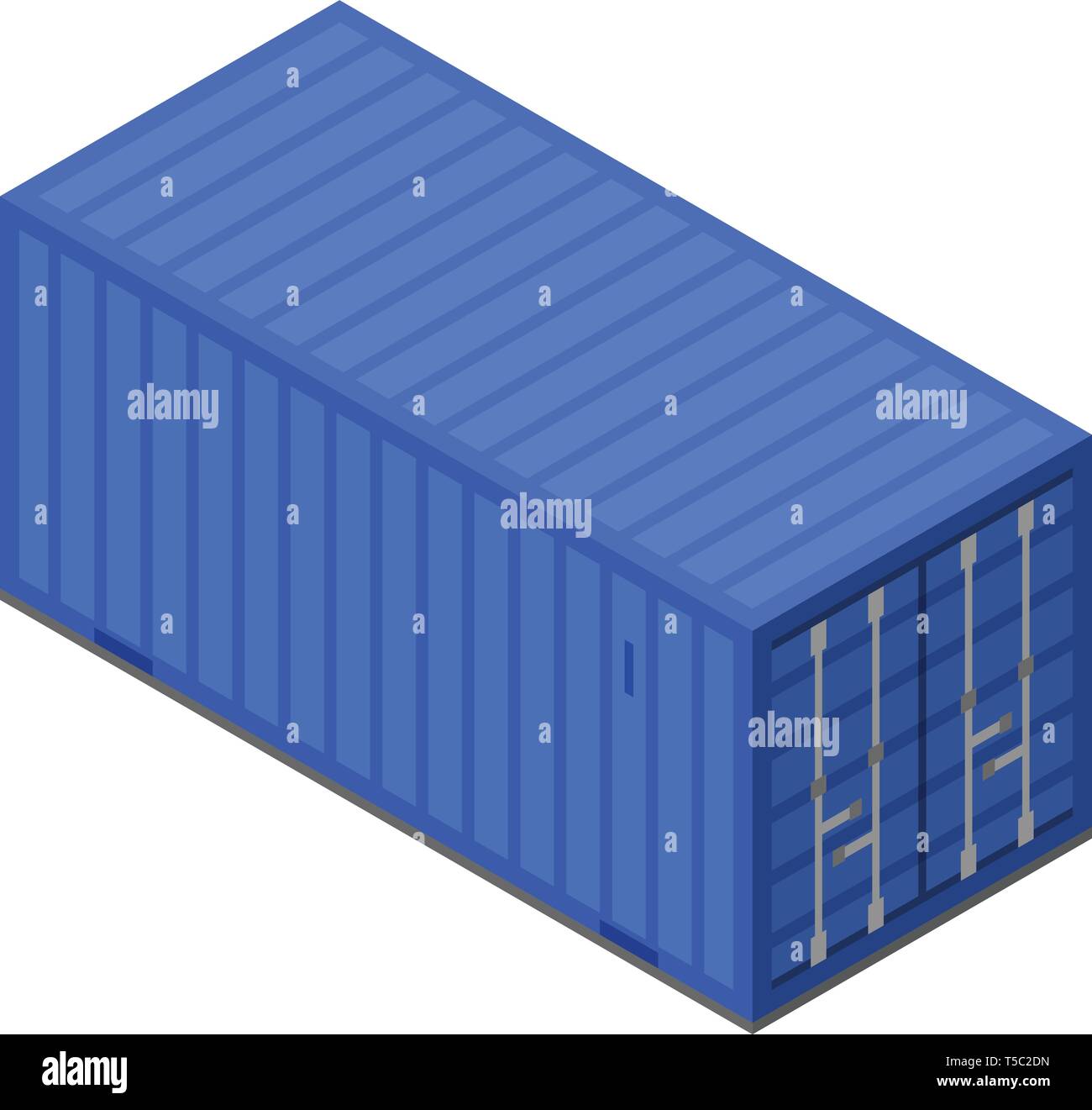 Blue container icon, isometric style Stock Vector Image & Art - Alamy