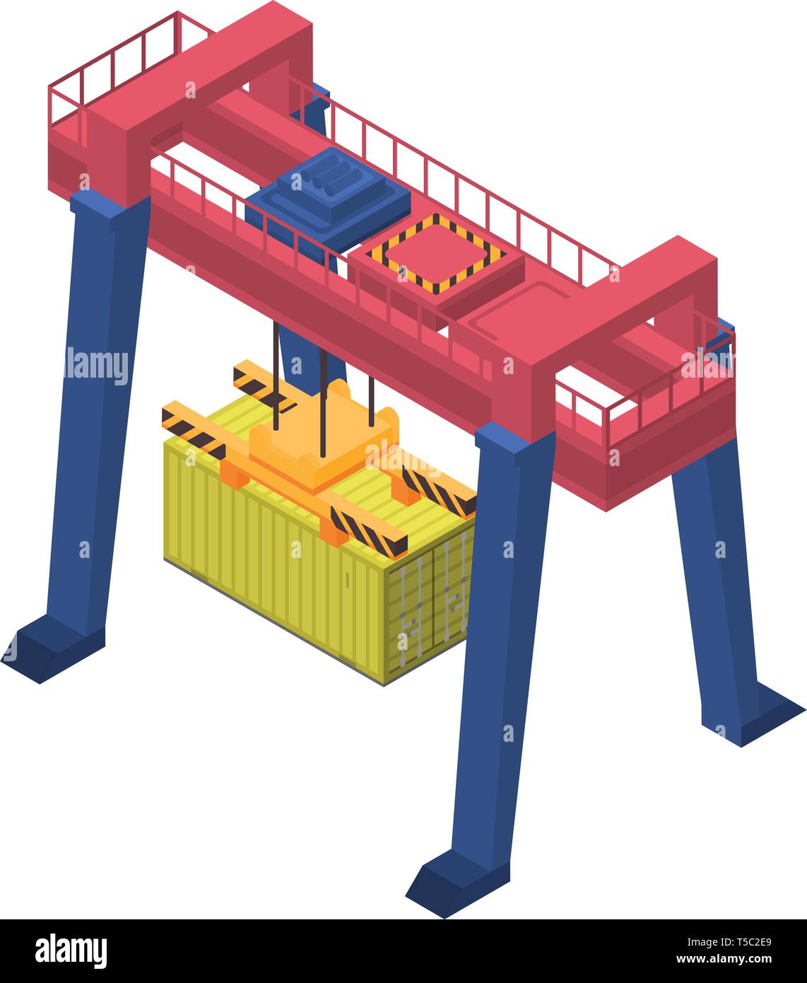Port cargo crane icon, isometric style Stock Vector Image & Art - Alamy