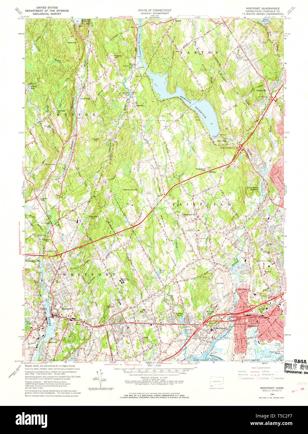 Westport map hi-res stock photography and images - Alamy