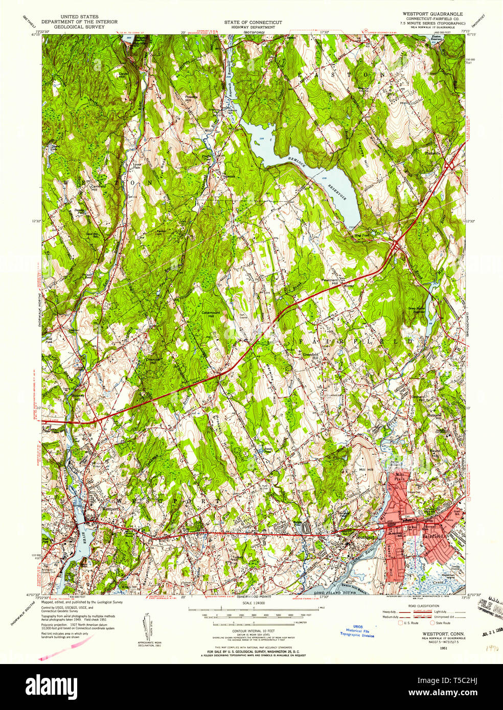 Westport connecticut map hi-res stock photography and images - Alamy