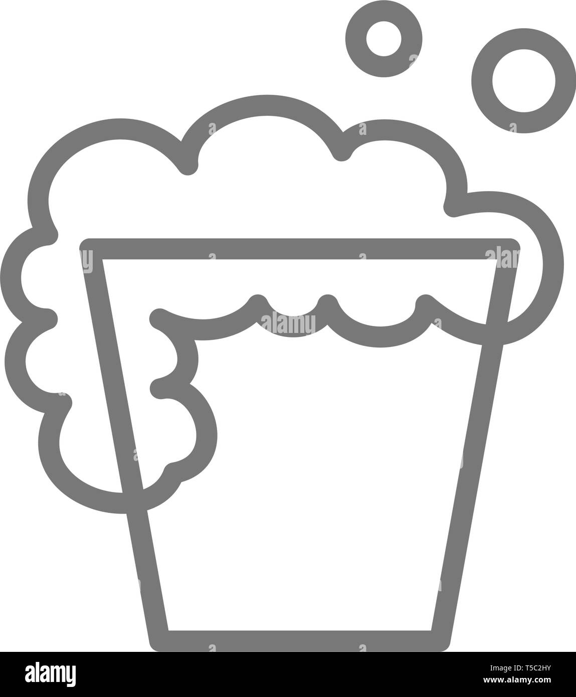 Cleaning bucket line icon Stock Vector Image & Art - Alamy