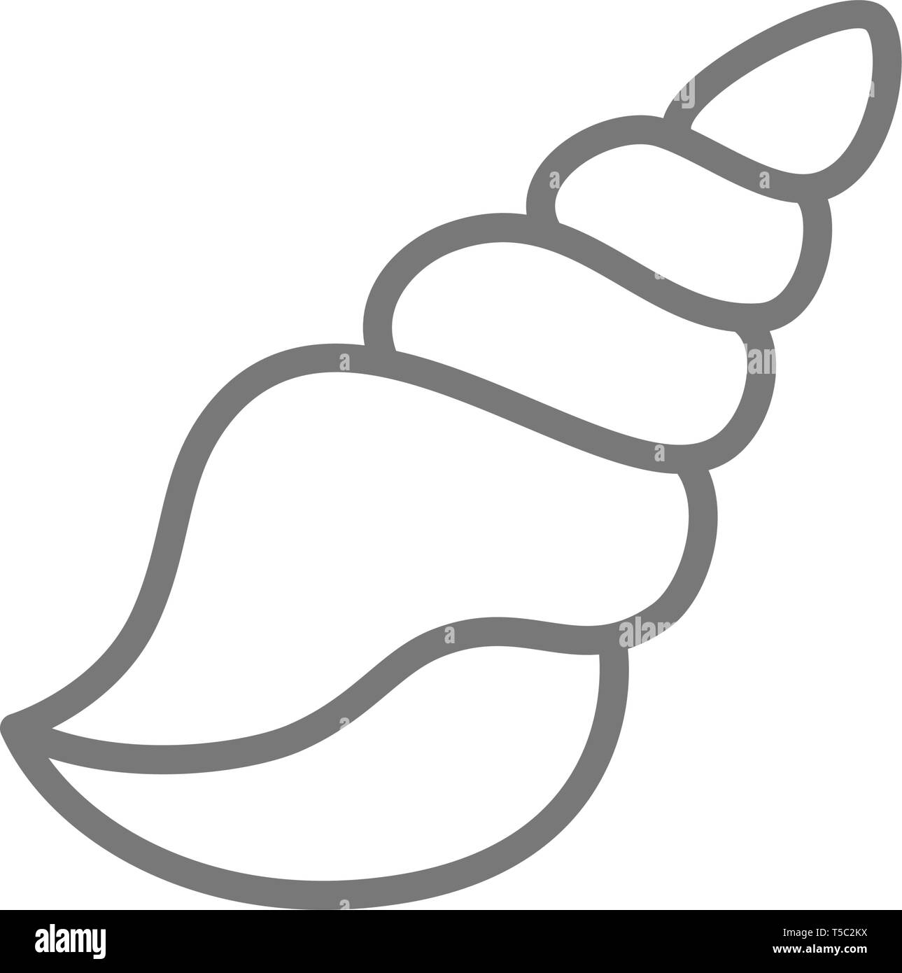 Seashell, shell line icon Stock Vector Image & Art - Alamy