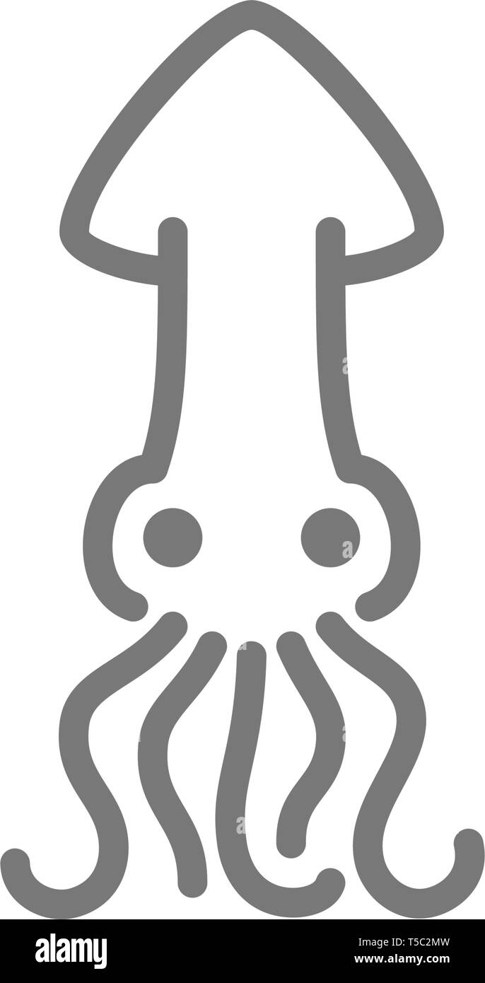 Water monster line icon Black and White Stock Photos & Images - Alamy