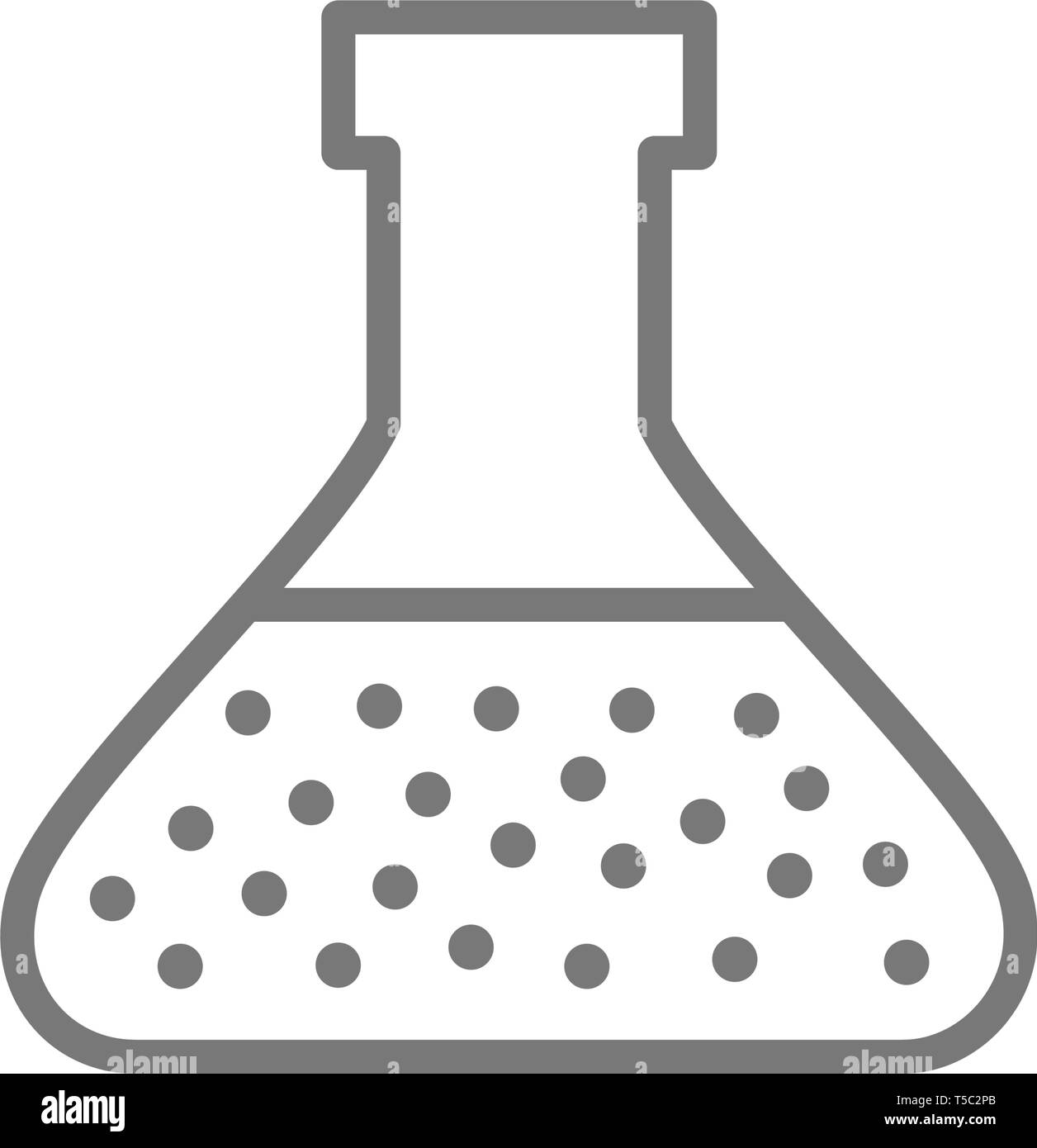 Laboratory flask, test tube line icon Stock Vector Image & Art - Alamy