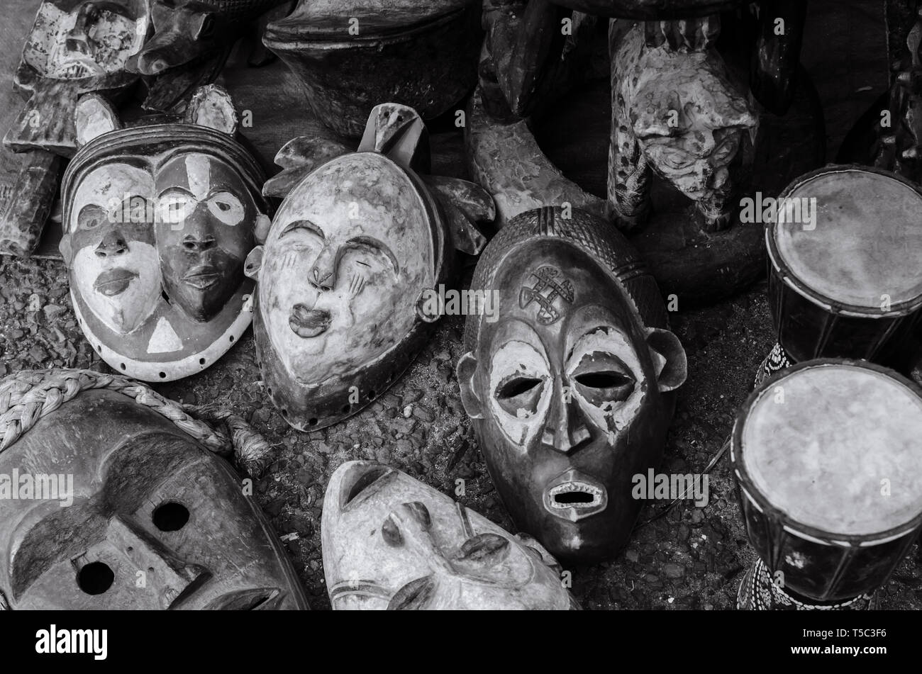 A collection of Native American Masks Stock Photo - Alamy