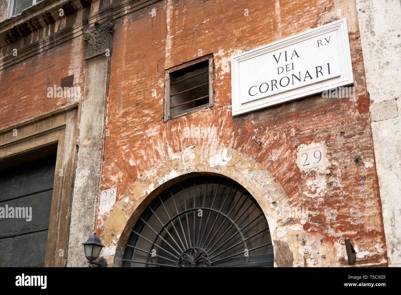 Rome, Italy - April 21, 2019: A stroll in Piazza Navona and via dei ...