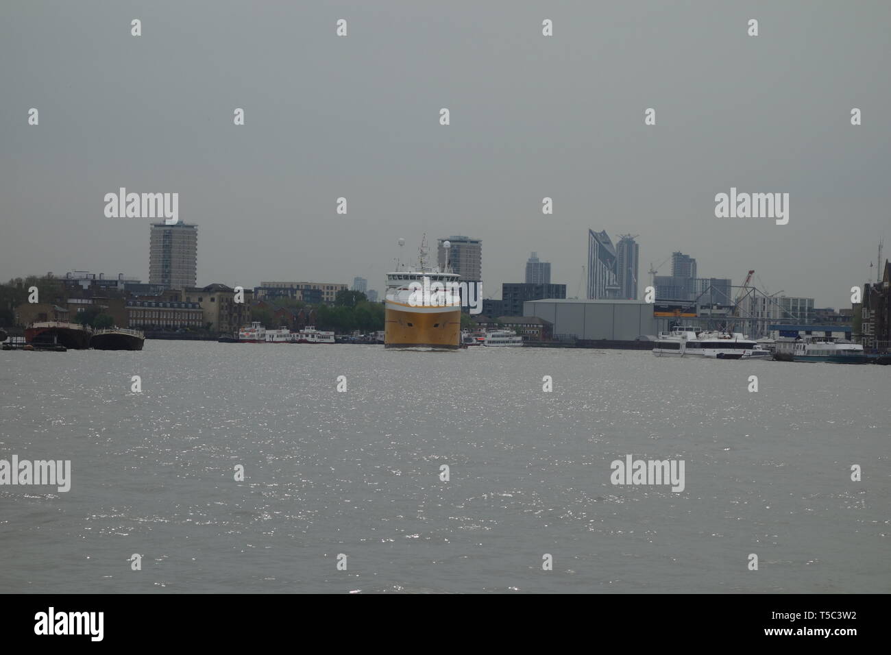 The Kirkella, Trawler, River Thames, London, UK Stock Photo - Alamy