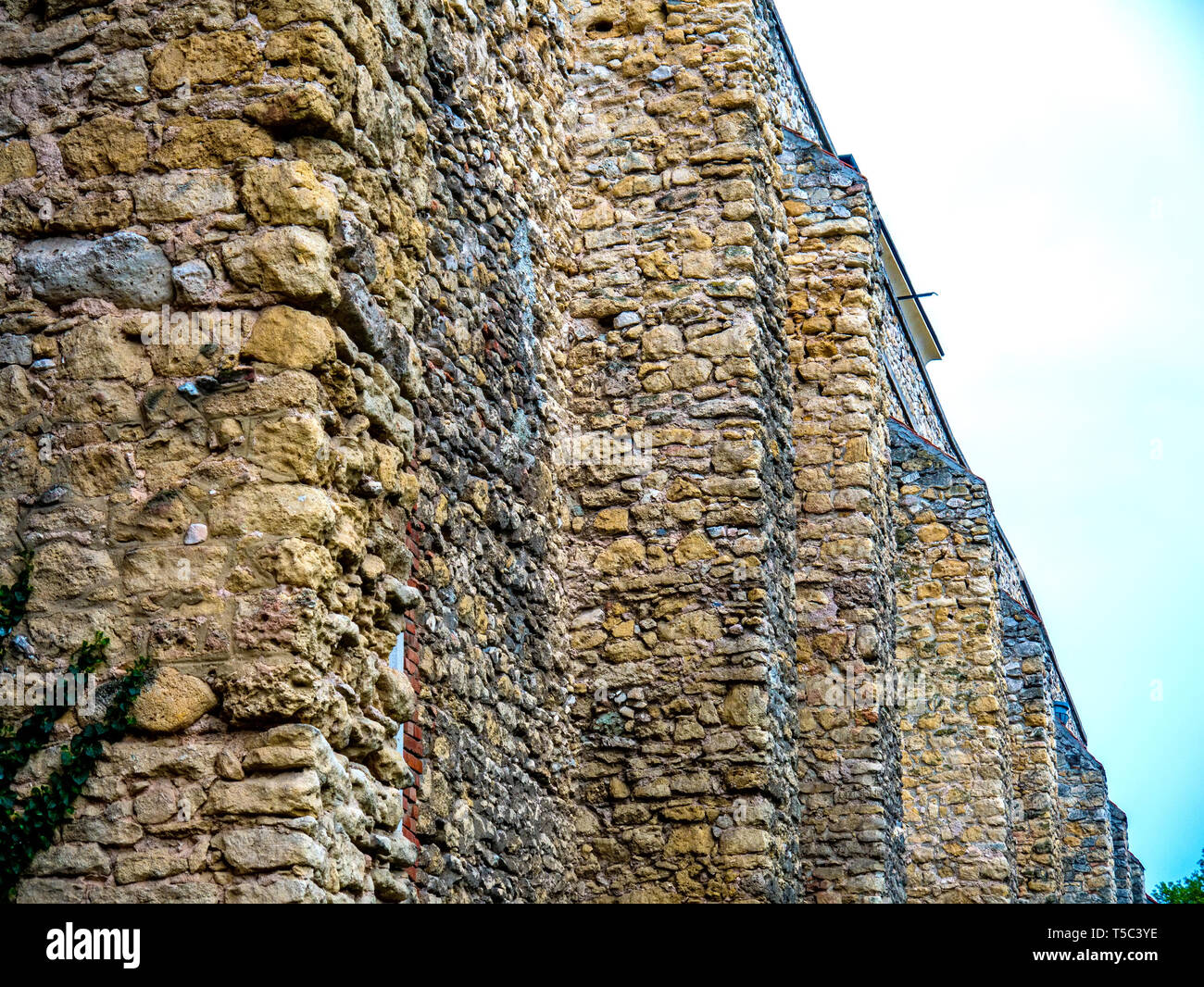 View on the details of the old historic castle Thury castle in ...