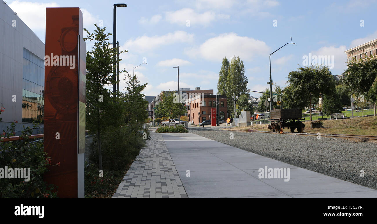 A Pedestrian trail in Tacoma, Washington Stock Photo - Alamy