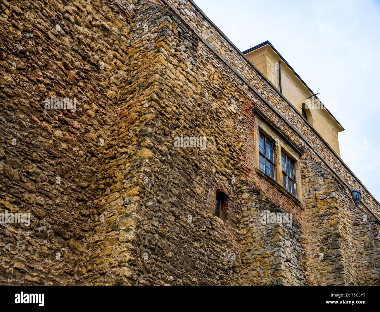 View on the details of the old historic castle Thury castle in ...