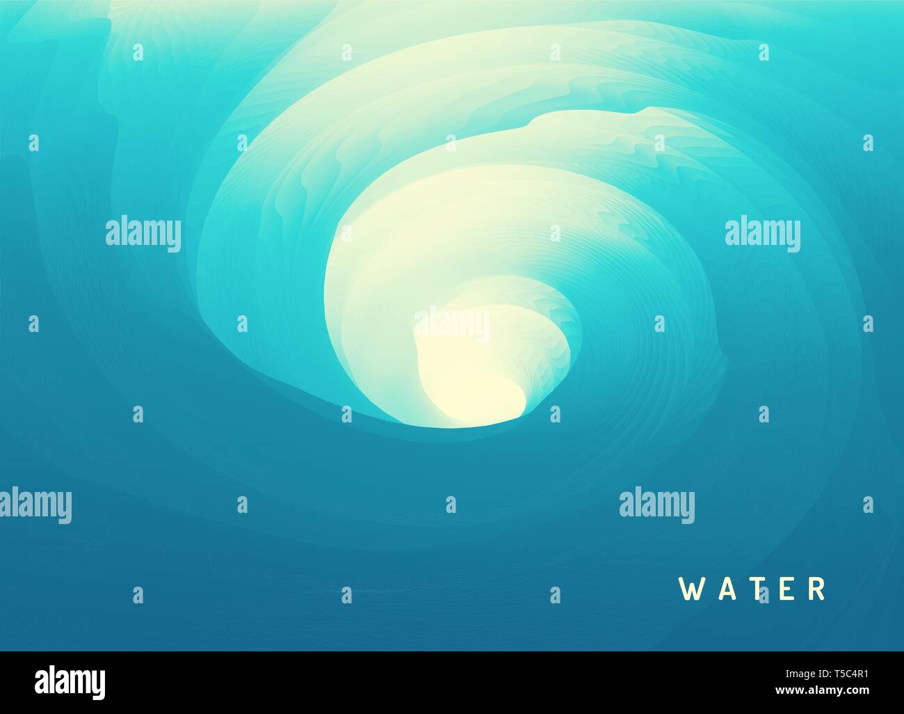 The raging whirlpool. Rotation and swirling movement. Abstract ...