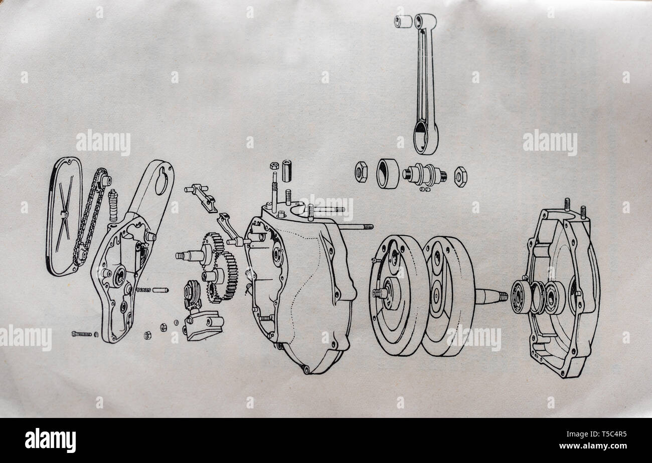 Technical engineering diagrams Stock Photo - Alamy