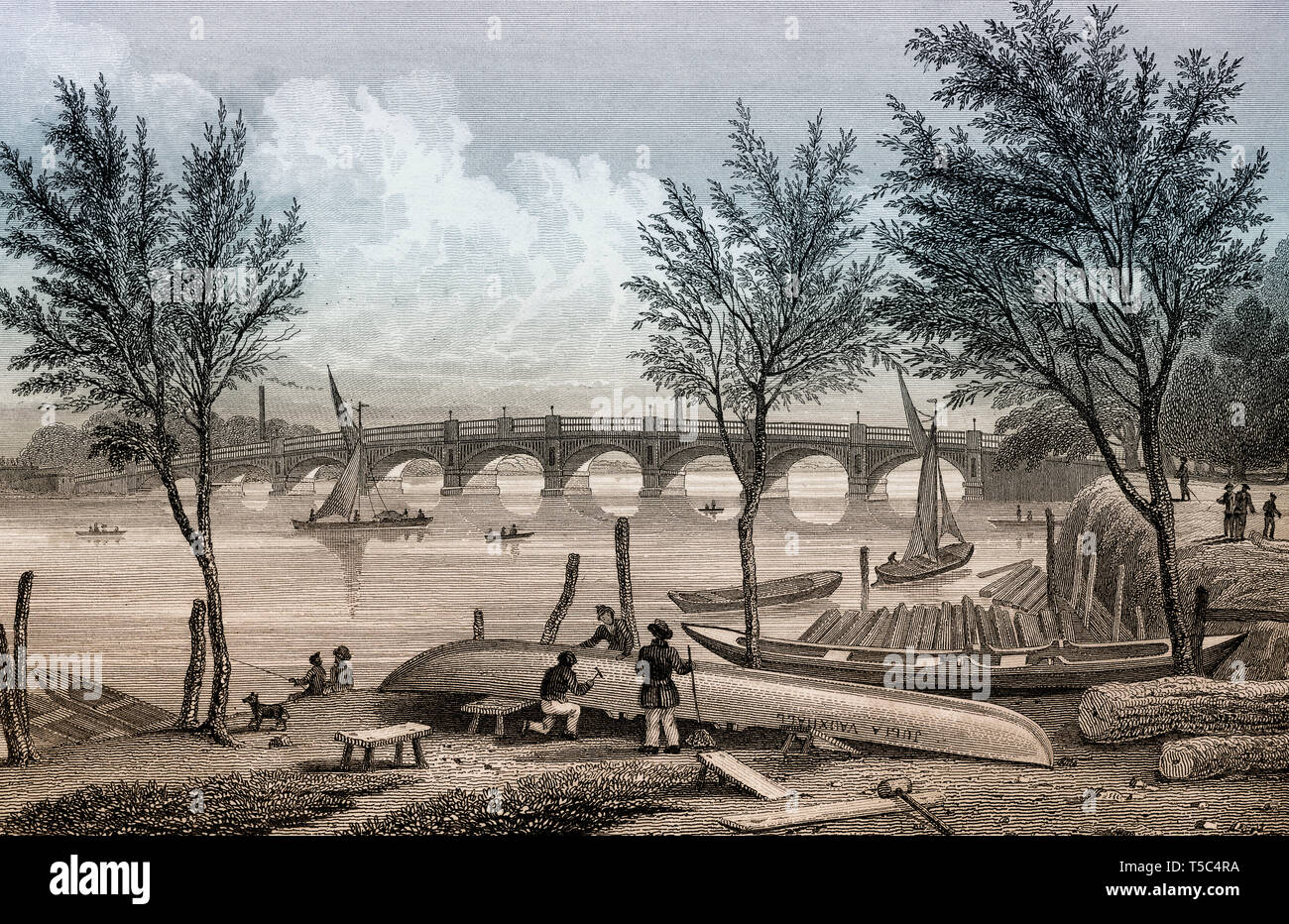 Old london bridge 18 century hi-res stock photography and images - Alamy