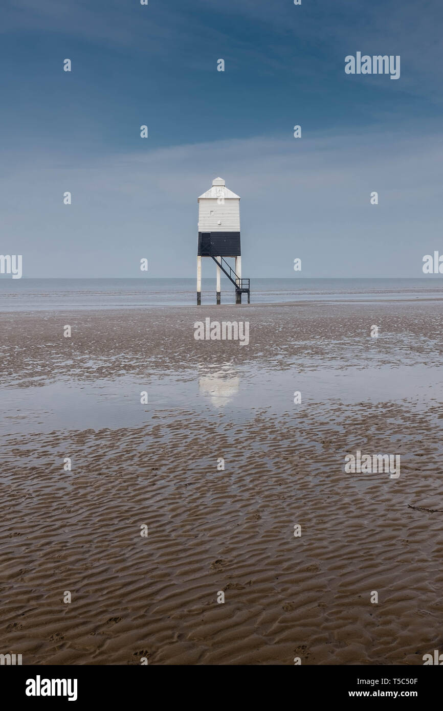 Burnham on Sea, beach and lighthouse Stock Photo - Alamy