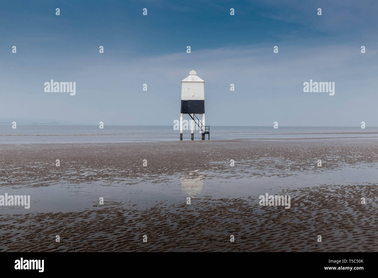Burnham on Sea, beach and lighthouse Stock Photo - Alamy