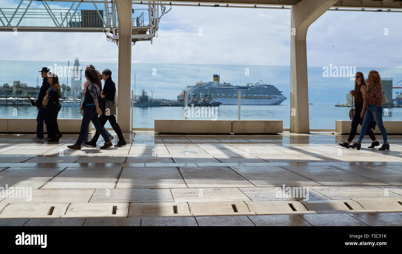 Dock two (Muelle dos). Port of Málaga, Andalusia, Spain Stock Photo - Alamy