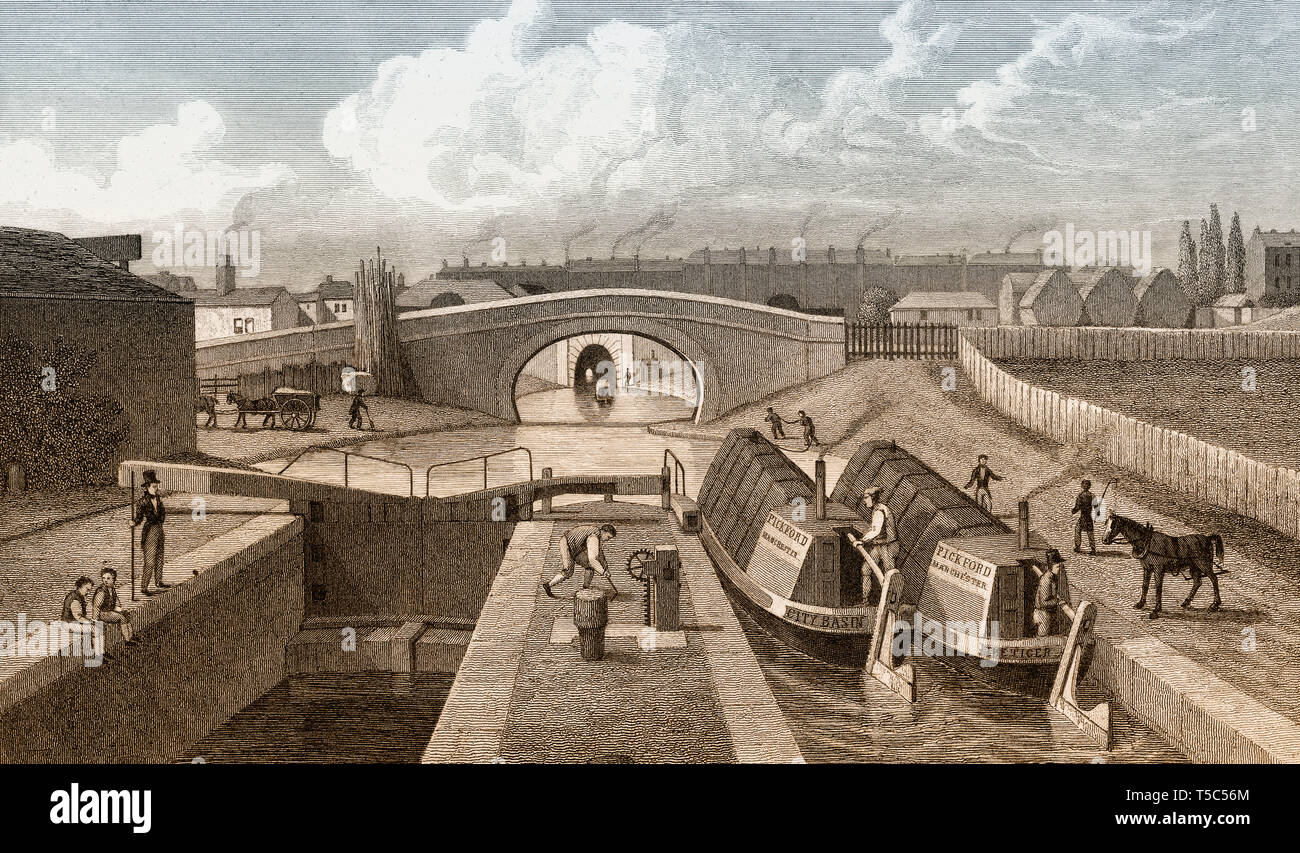 Islington canal london 19th century hi-res stock photography and images - Alamy