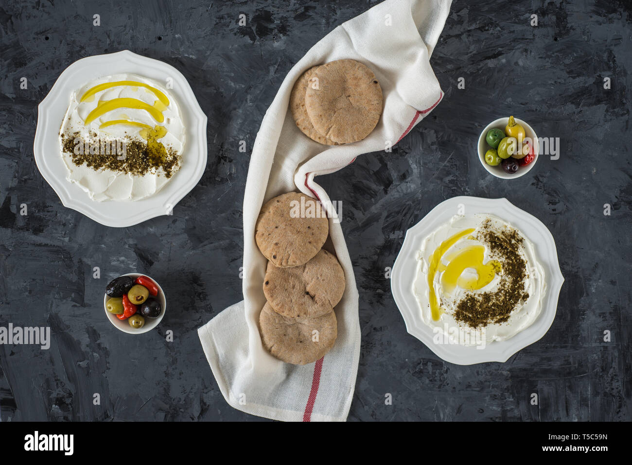 Zaatar labneh hi-res stock photography and images - Alamy