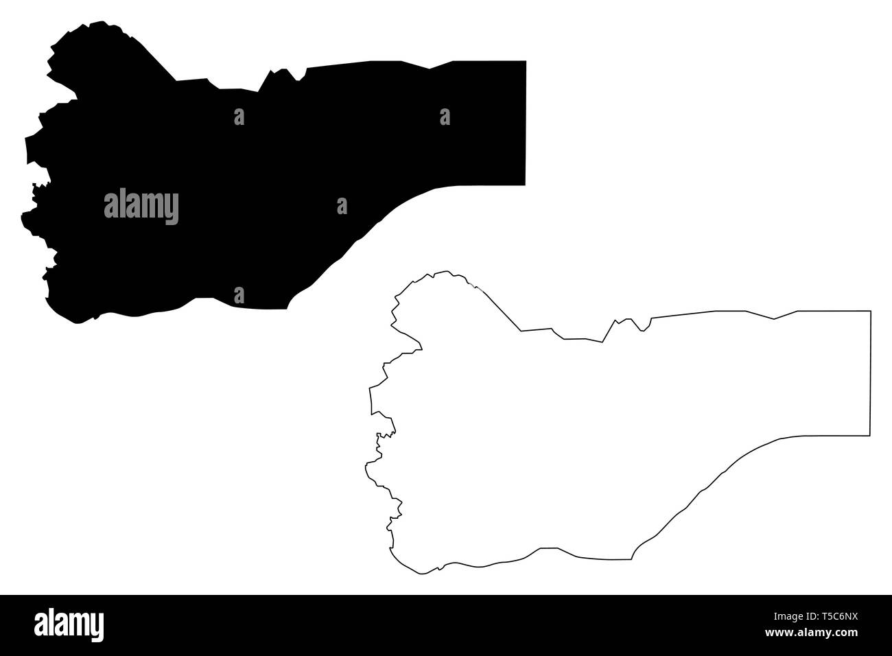 Saada Governorate (Governorates of Yemen, Republic of Yemen) map vector ...