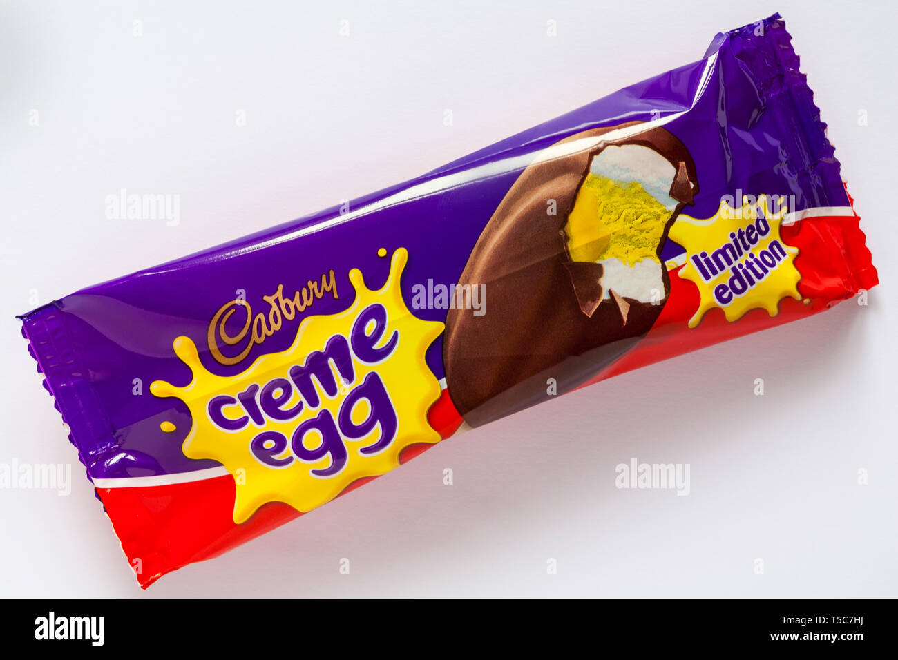 Cadbury Crème Egg ice cream icecream isolated on white background ... Cadbury Crème Egg ice cream icecream isolated on white background ...