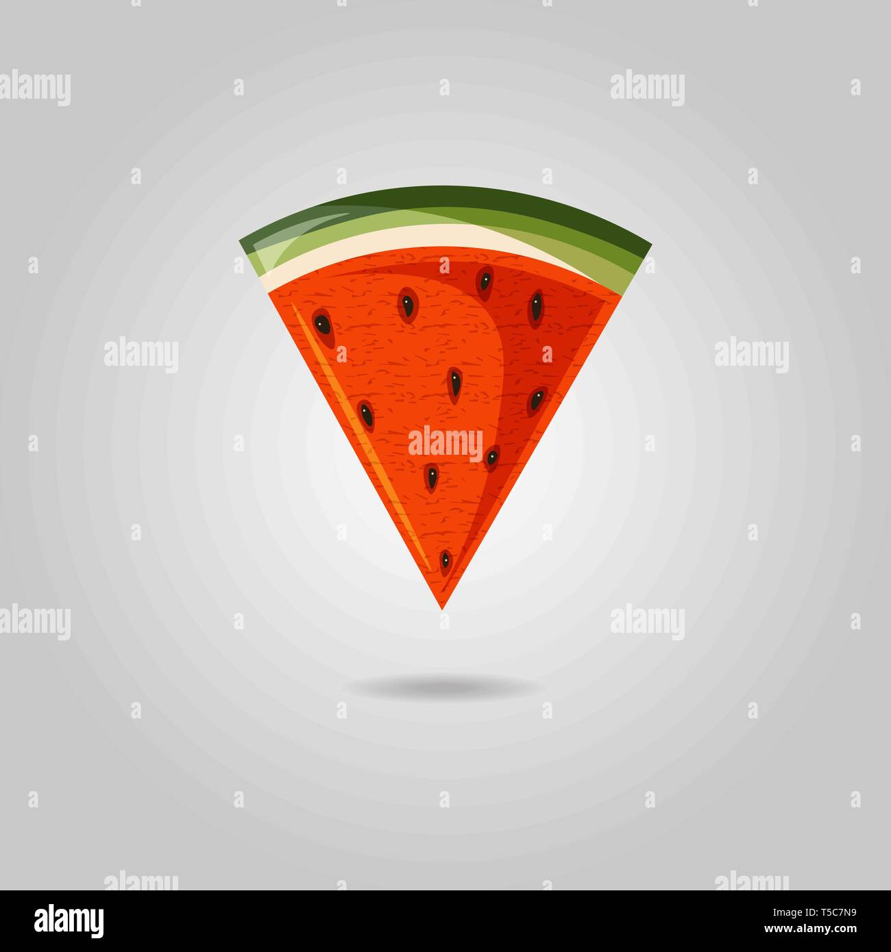 Watermelon Slice vector pin map icon. Map pointer. Summer Map markers. eps 10 Stock Vector Image ...