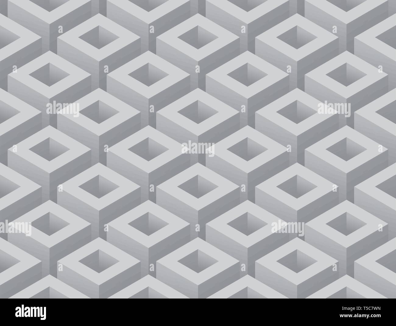 Gray Isometric cubes abstract seamless background vector illustration Stock Vector Image & Art ...