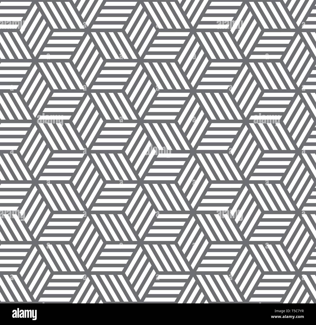 Abstract hexagonal gray seamless pattern background vector illustration ...