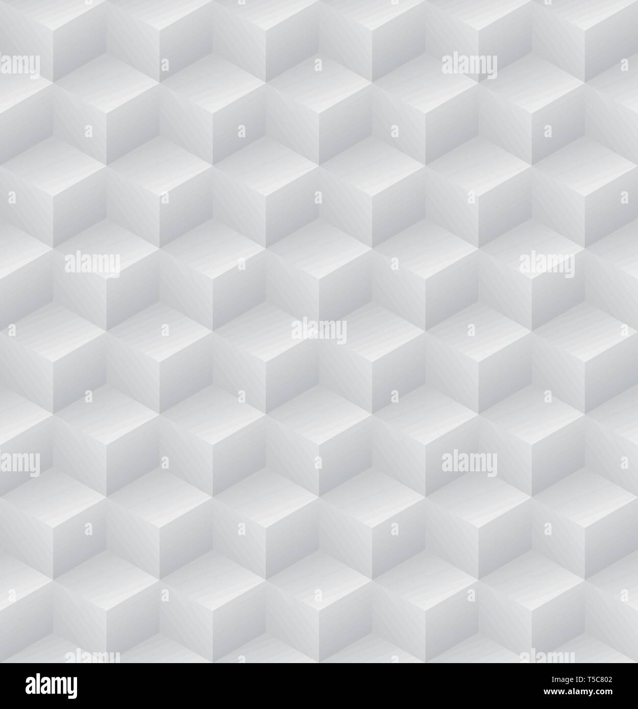 Geometric abstract light gray cubic seamless pattern vector background ...