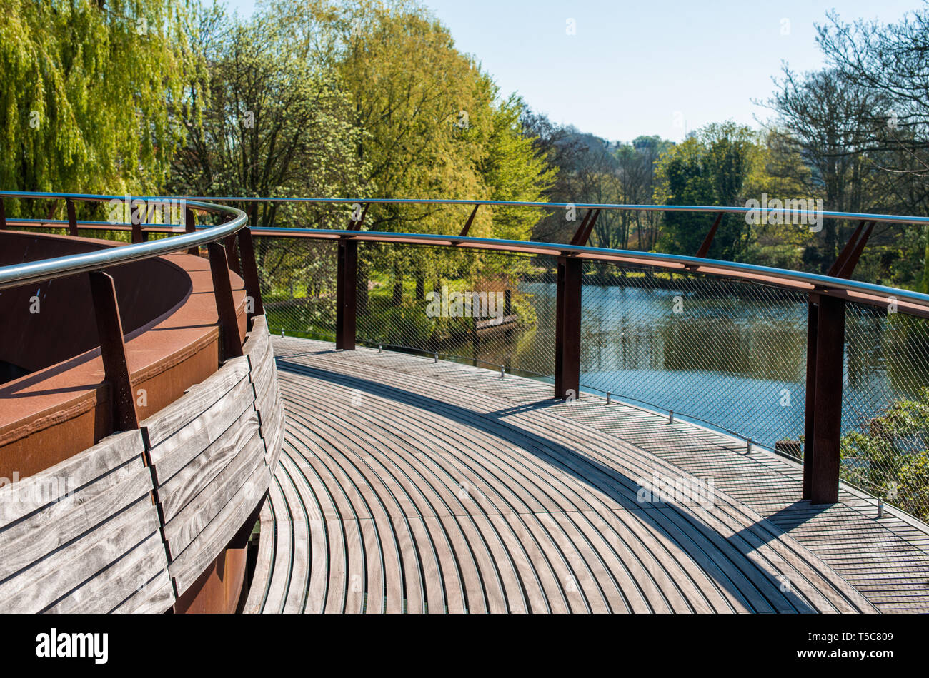 The John Jarrold Bridge connects the cathedral precinct with the St ...