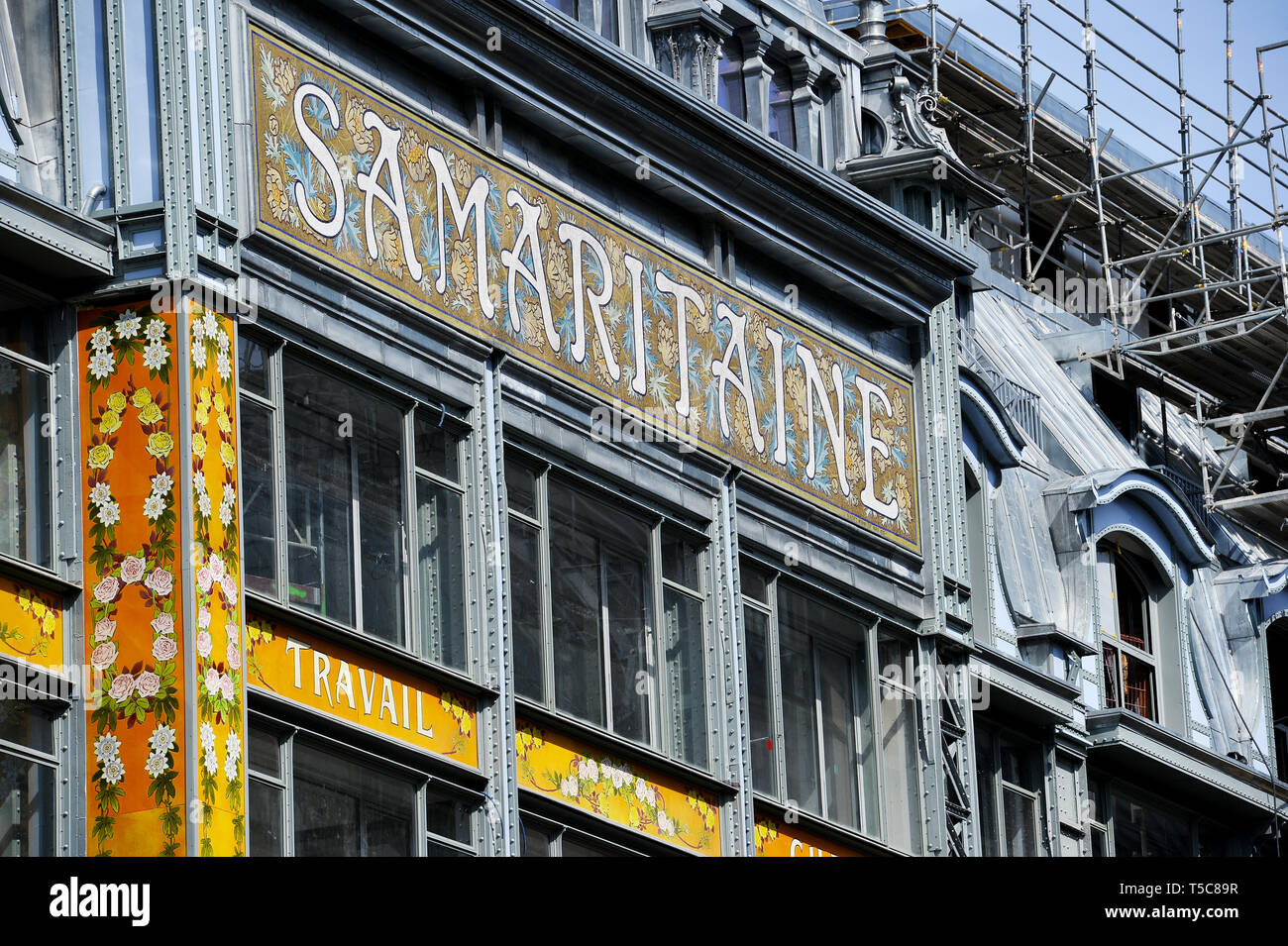 LVMH General Store Samaritaine Worksite - Paris - France Stock Photo ...